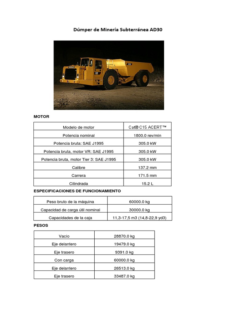 Dumper Ad30 | PDF | Transmisión (Mecánica) | Eje