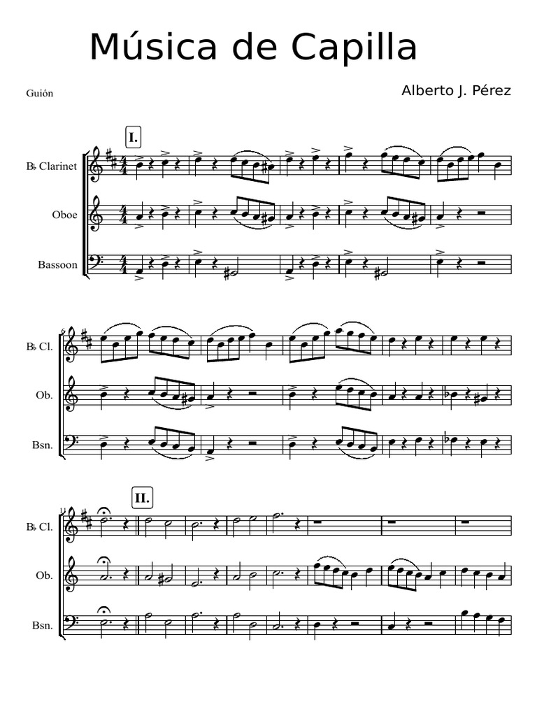 Musica de Capilla | PDF | Instrumentos de viento de madera | Música clásica
