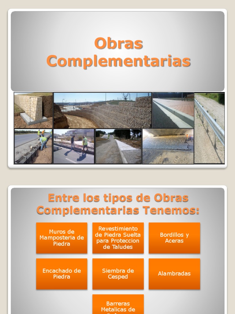 Diapositiva Obras Complementarias | PDF