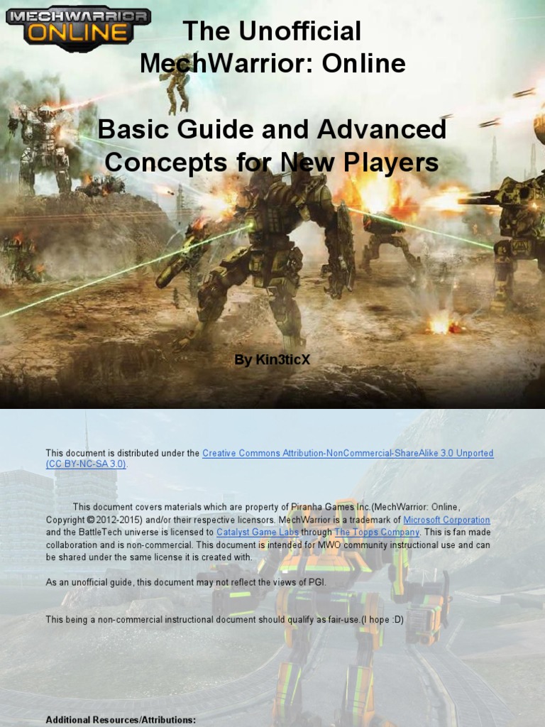 MWO Guide Last Updated 1-12-16 | PDF | Battle Tech | Ammunition