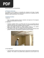 Method Statement For Screeding Works | PDF | Concrete | Economic Sectors