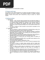 Method Statement Concrete | PDF | Concrete | Building Technology