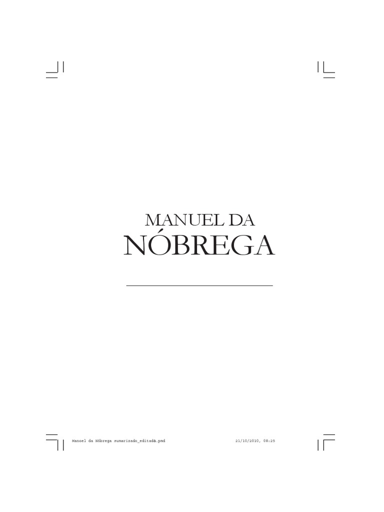 Padre Manuel Da Nóbrega PDF | PDF | Religião e crença | Personalidades
