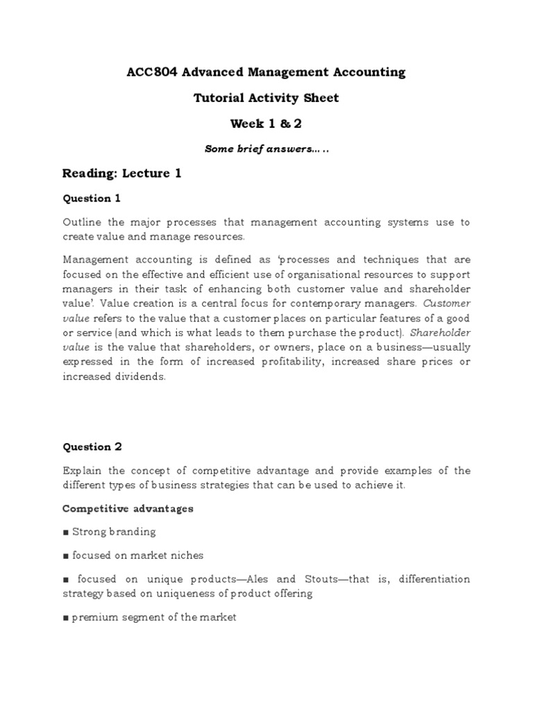 Tutorial Activity Sheet Week 1 and 2 - Brief Sols | Download Free PDF ... Tutorial Activity Sheet Week 1 and 2 - Brief Sols | Download Free PDF ...