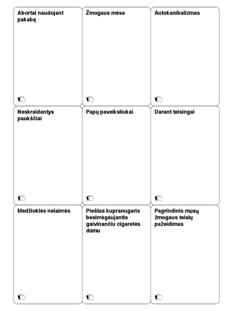 Cards Against Humanity | PDF