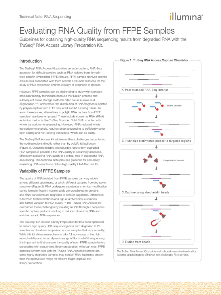 DV200 Technote Truseq Rna Access | PDF | Dna Sequencing | Rna