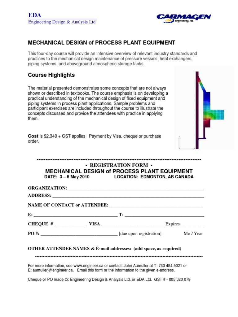 Mechanical Design of Process Plant Equipment: Engineering Design ...