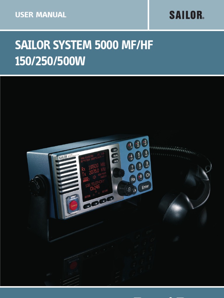 User Manual Sailor System 5000 Mfhf 150w 250w 500w | High Frequency ...