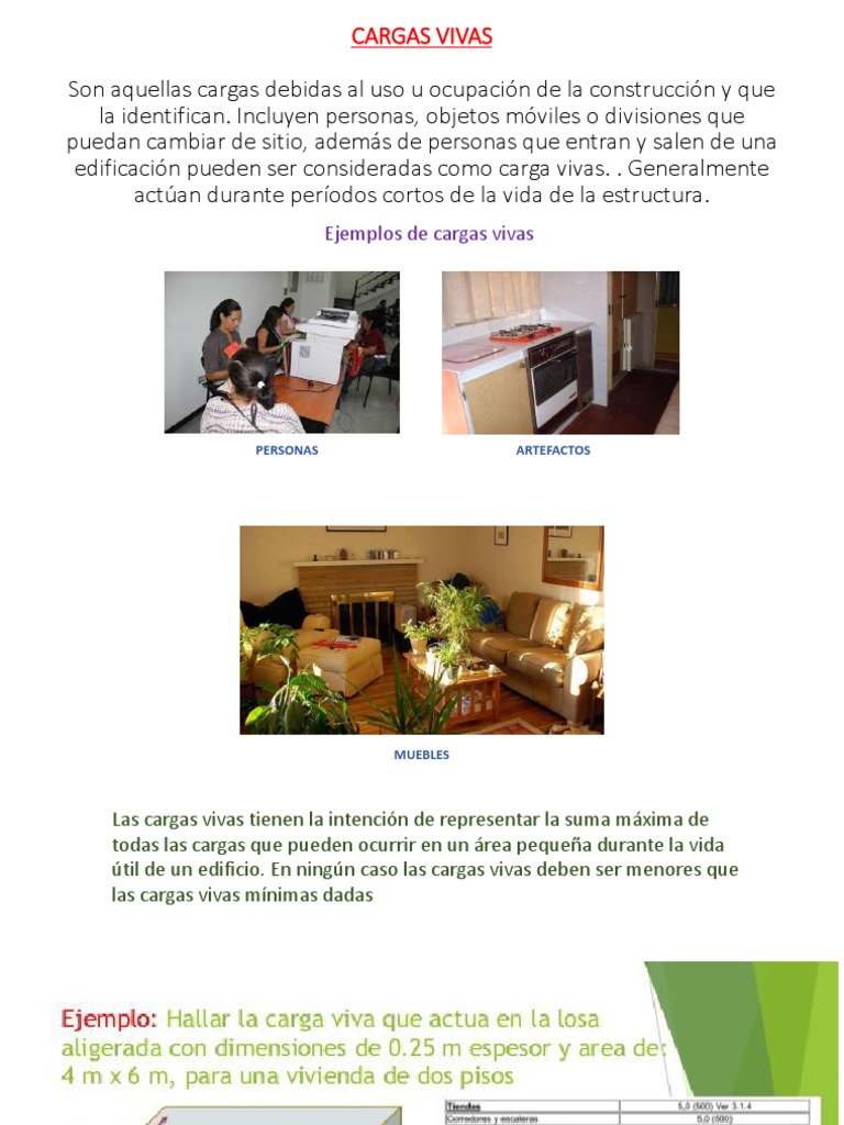 Cargas Vivas | PDF
