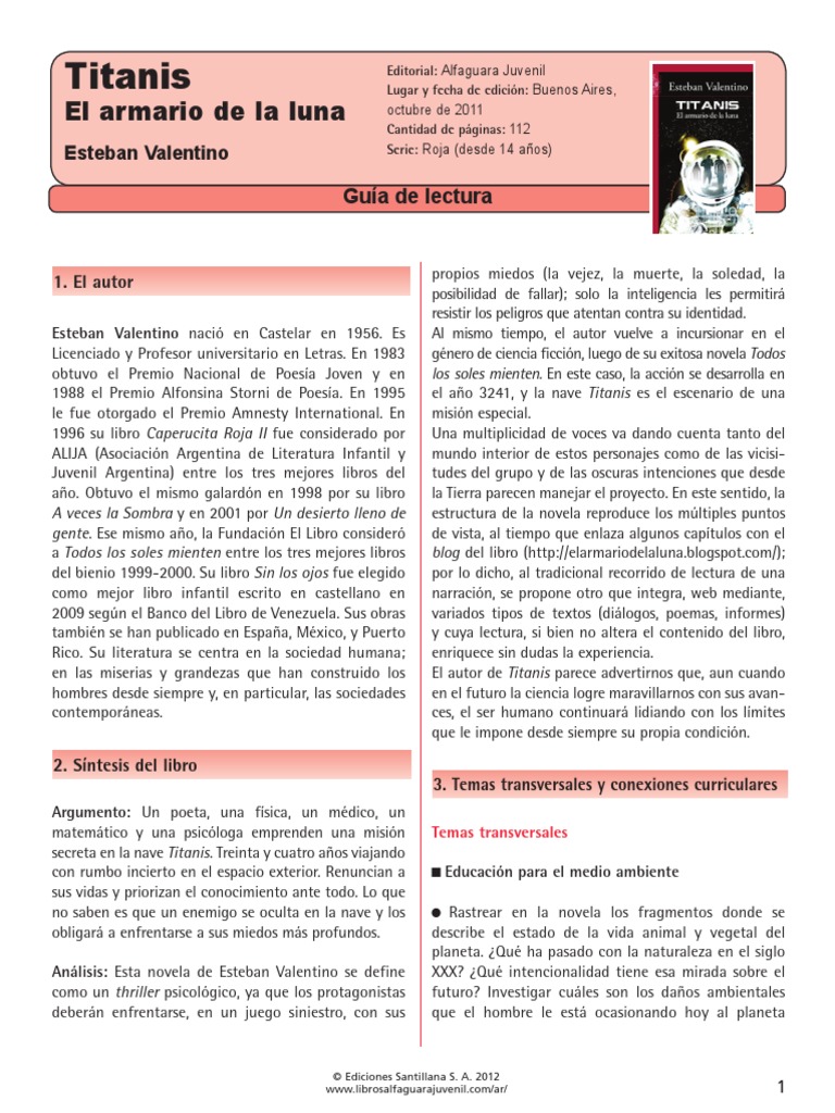 Titanis | PDF | Suspense (Género) | Lectura (proceso)