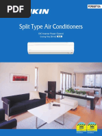Daikin Split AC Catalog | PDF | Electric Motor | Air Conditioning