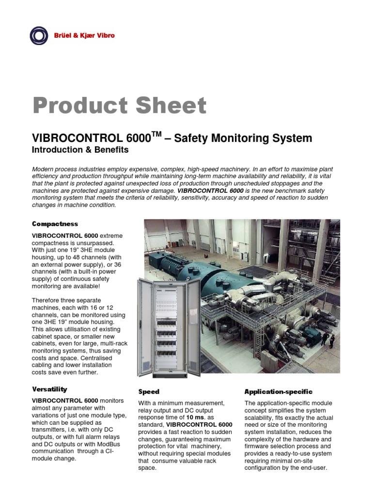 VIBROCONTROL 6000: Advanced Safety Monitoring | PDF | Relay | Sensor