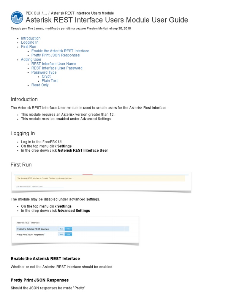 Asterisk REST Interface Users Module User Guide - PBX GUI ...