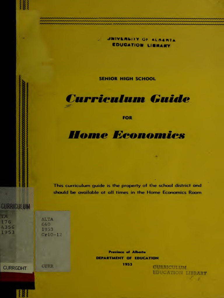 Home Economics | PDF | Sewing | Cooking