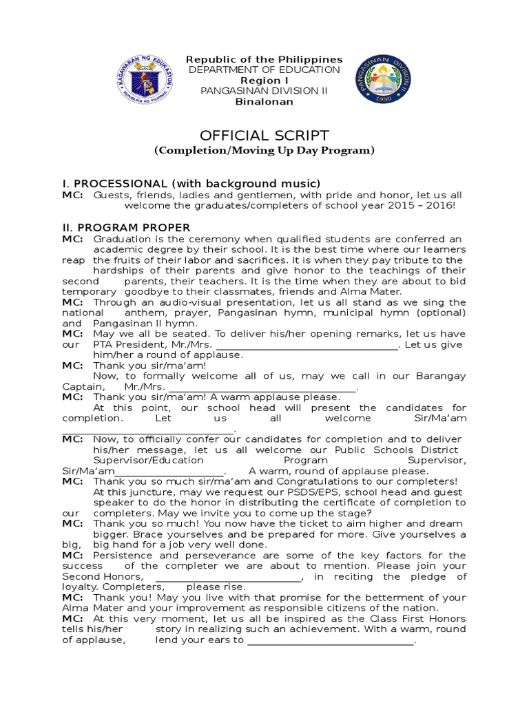 Official Script | PDF