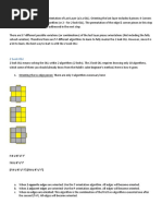 CFOP Method Cheat Sheet | PDF