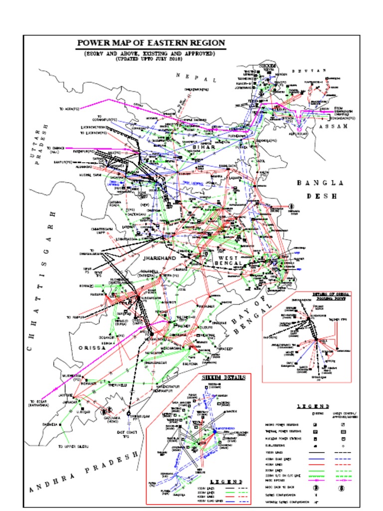 Power Map of Eastern Region: Bihar | PDF