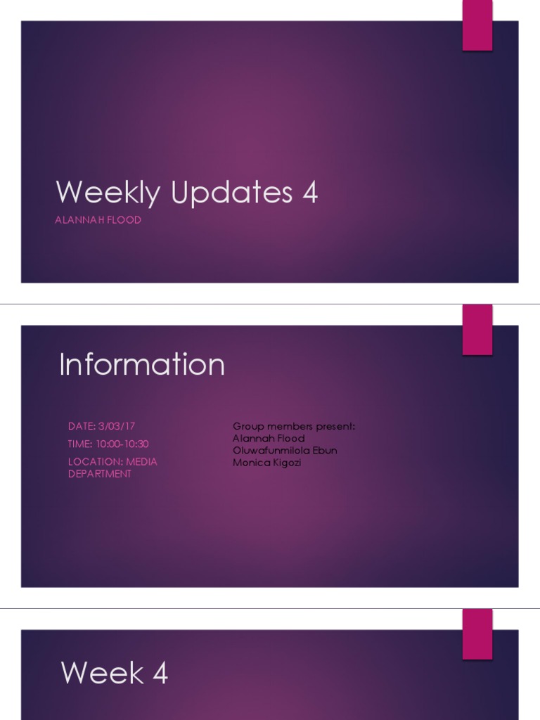 Weekly Updates 4 | PDF | Foreign Language Studies | Science & Mathematics