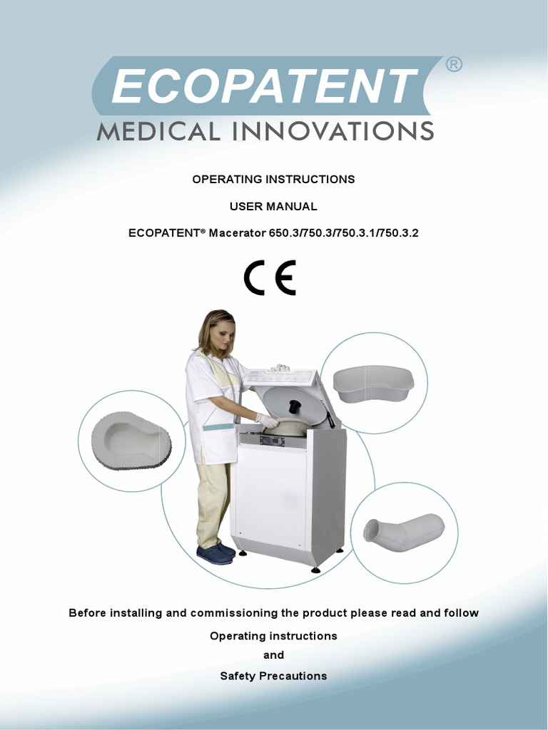 Ecopatent Macerator User Manual August 2010 | PDF | Electrical ...