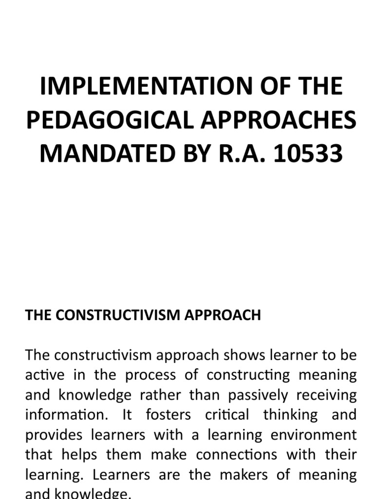 Implementing Constructivist, Collaborative, Integrative and Inquiry ...