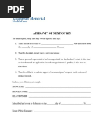 Next of Kin Declaration Form | PDF