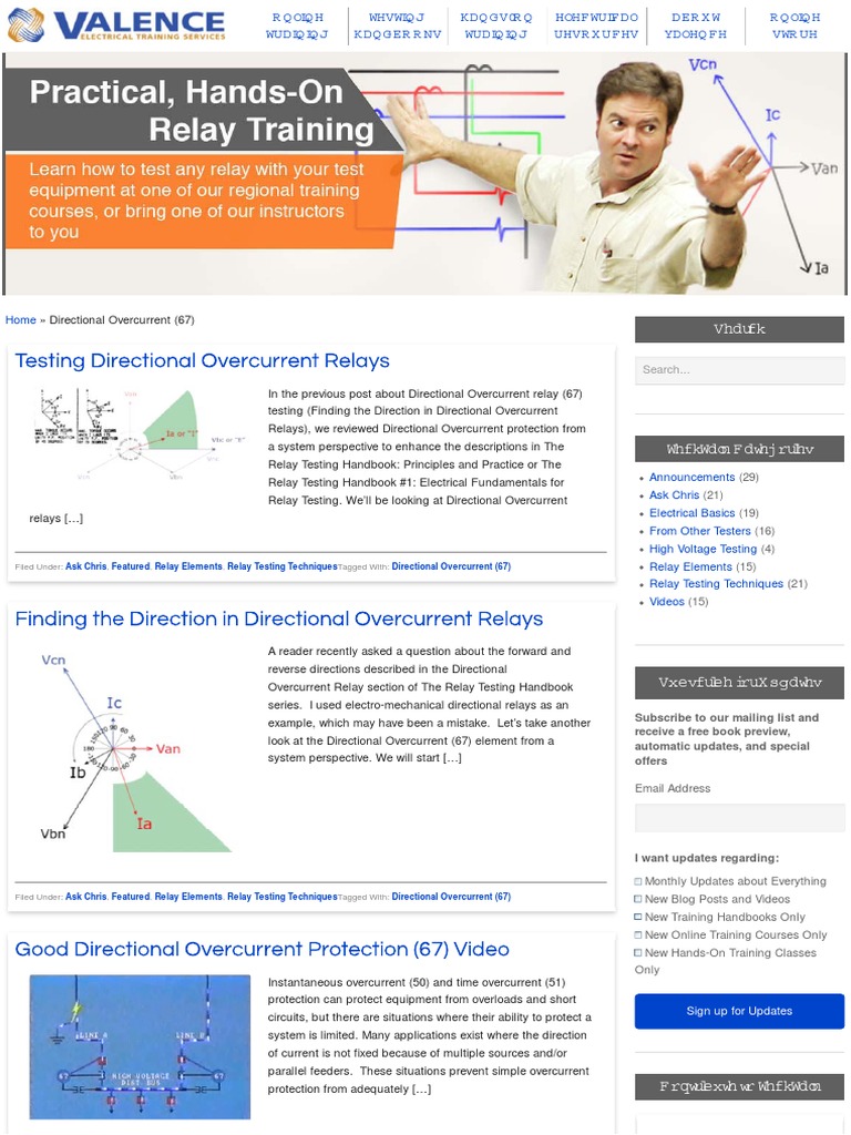 Directional Overcurrent (67) Archives - Valence Electrical Training ...