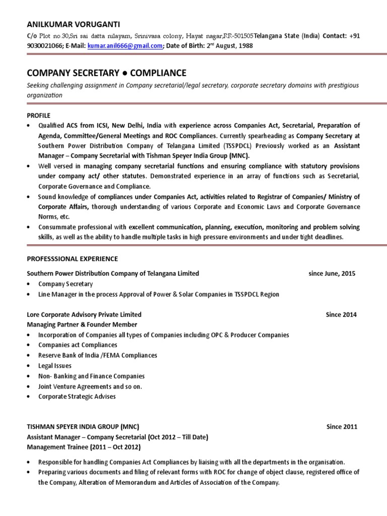 CV Anil | PDF | Government | Government Information