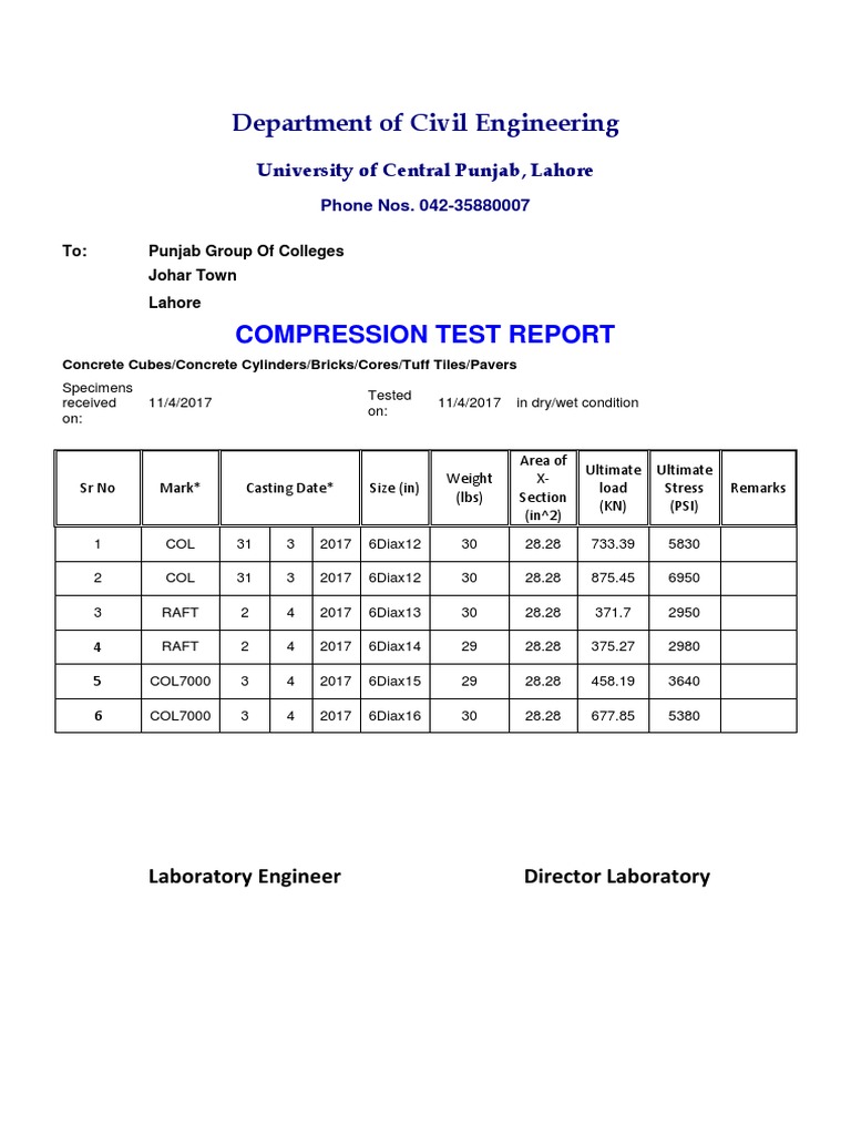 Department of Civil Engineering | PDF
