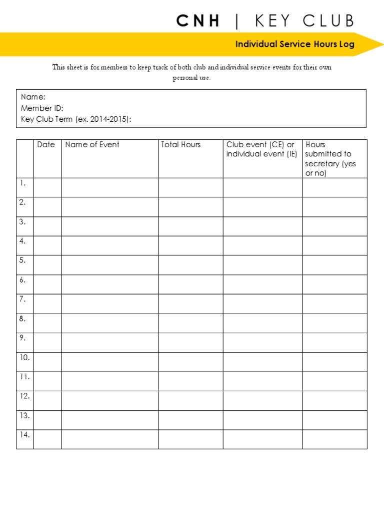 Individual Service Hours Tracker | PDF | Computing And Information ...