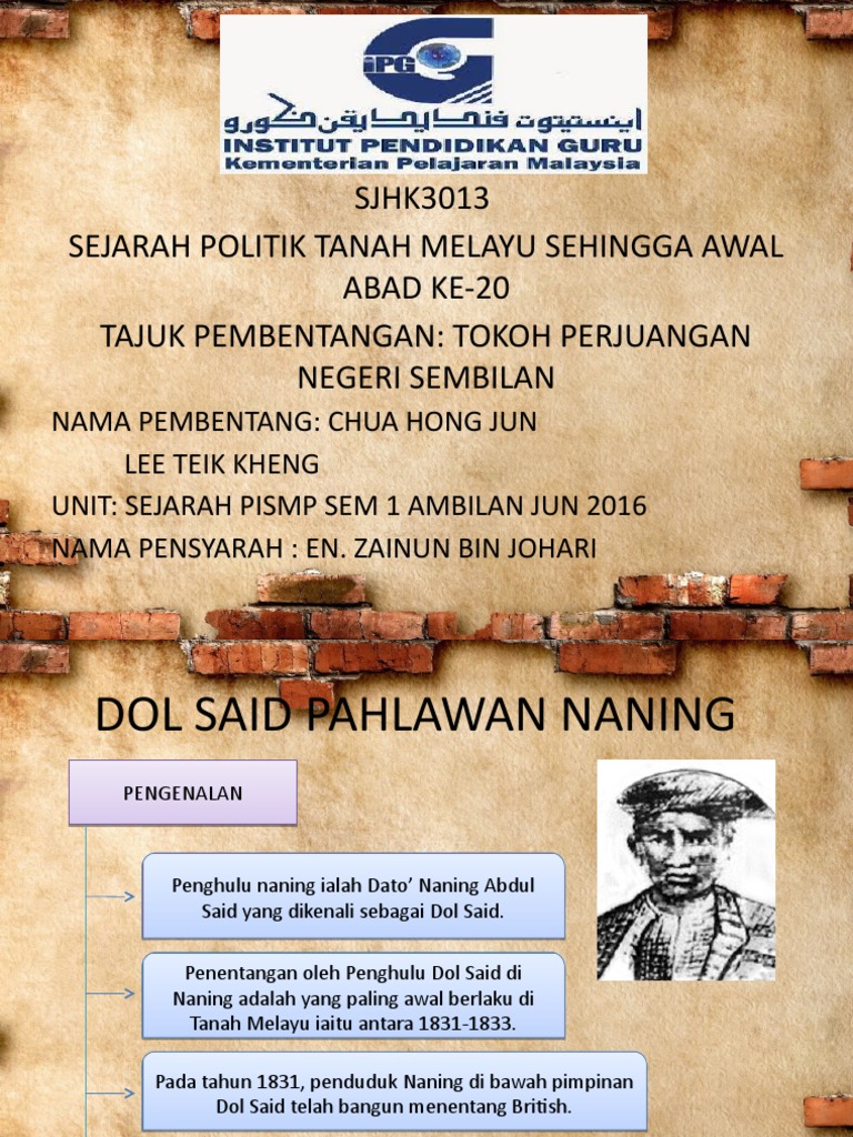 Dol Said Pahlawan Naning | PDF