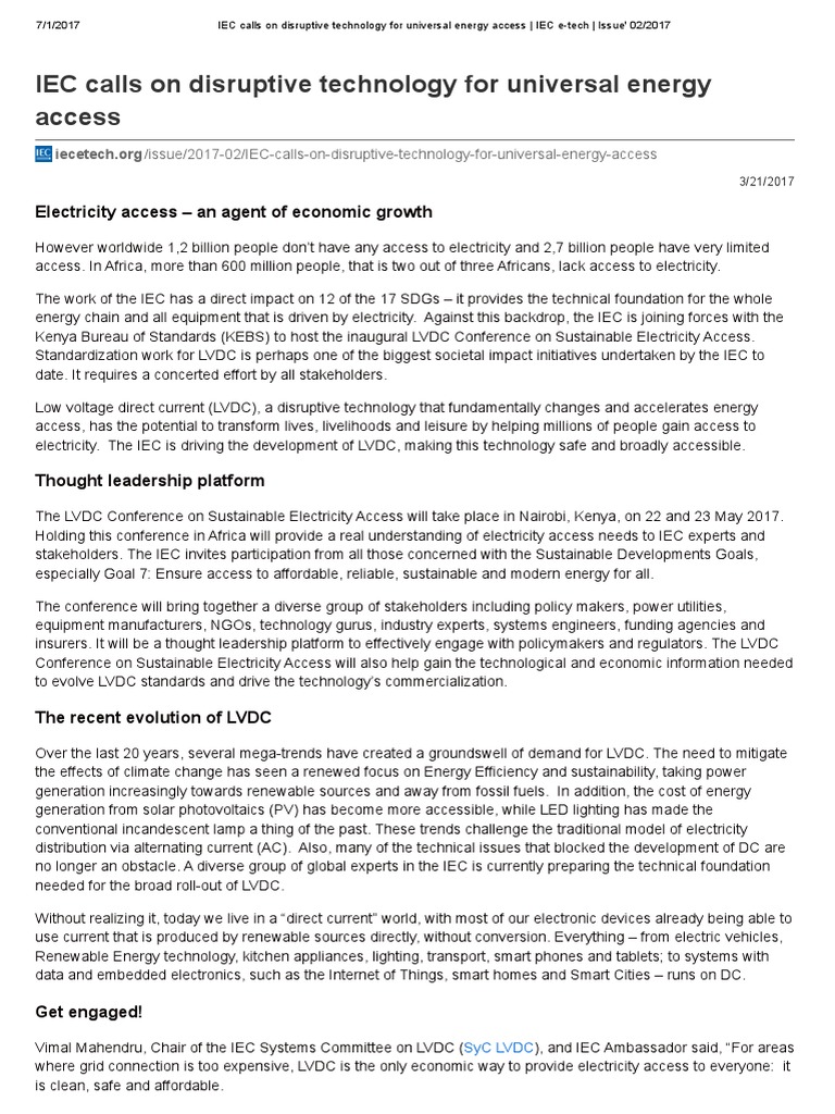 Universal Energy Access | PDF | Renewable Energy | Photovoltaics