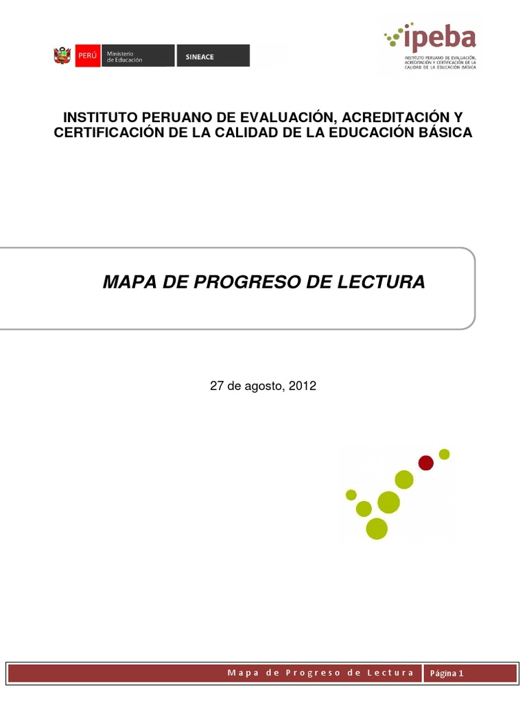 Mapa de Progreso de Lectura | PDF | Lectura (proceso) | Aprendizaje