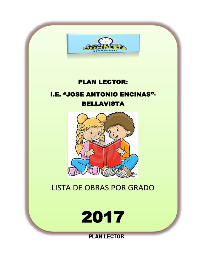 Plan Lector Sec. | PDF | Comprensión lectora | Evaluación