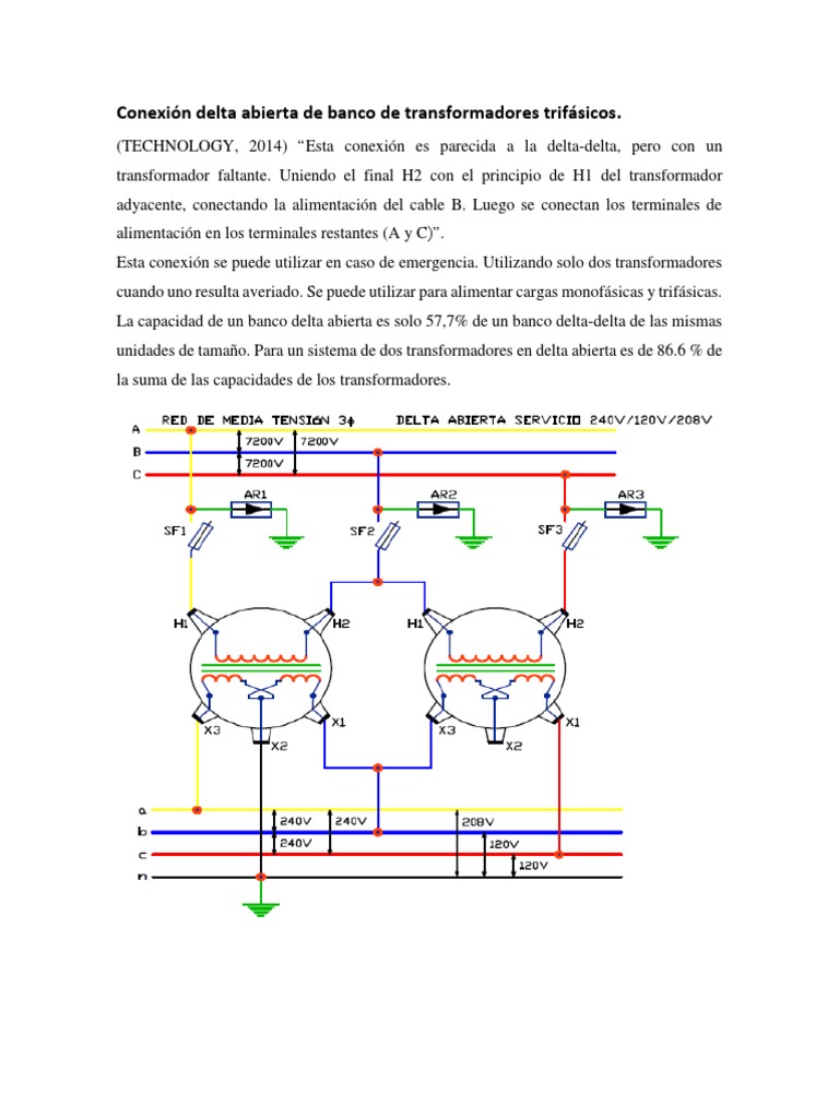 Transformador Delta abierto