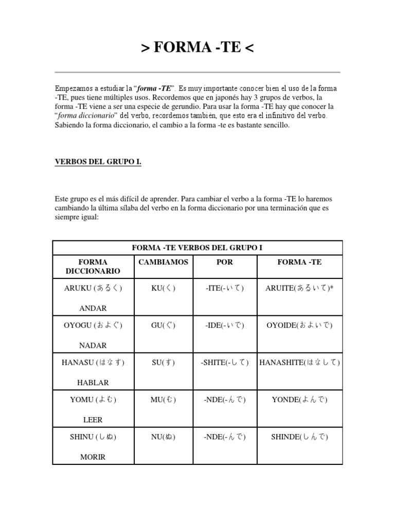 Jap Ones | PDF | Lengua española | Verbo