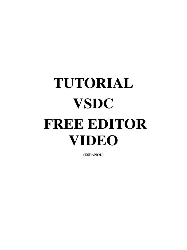 Guía de VSDC Editor de Video Gratis | PDF | Ventana (informática) | Point and Click