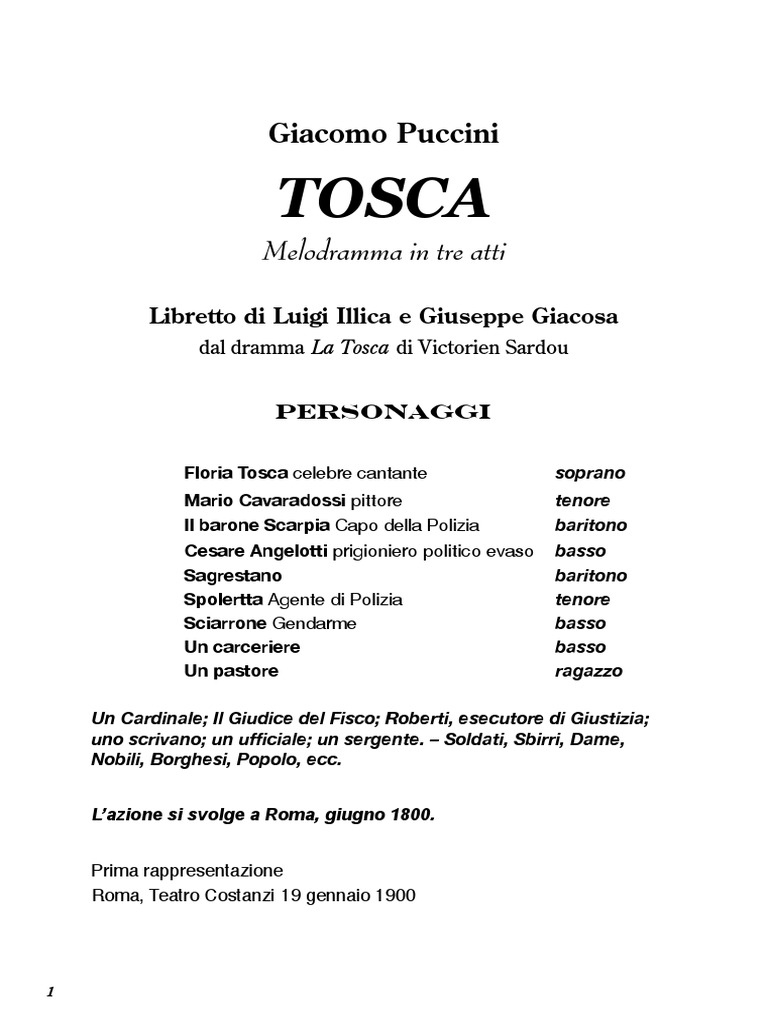 Tosca PDF | PDF