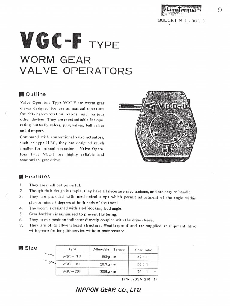 7-Worm Gear Valve Operators | PDF