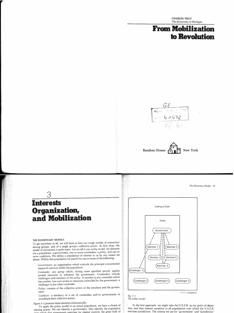TILLY, Charles - From Mobilization To Revolution (Chapter 3) PDF | PDF