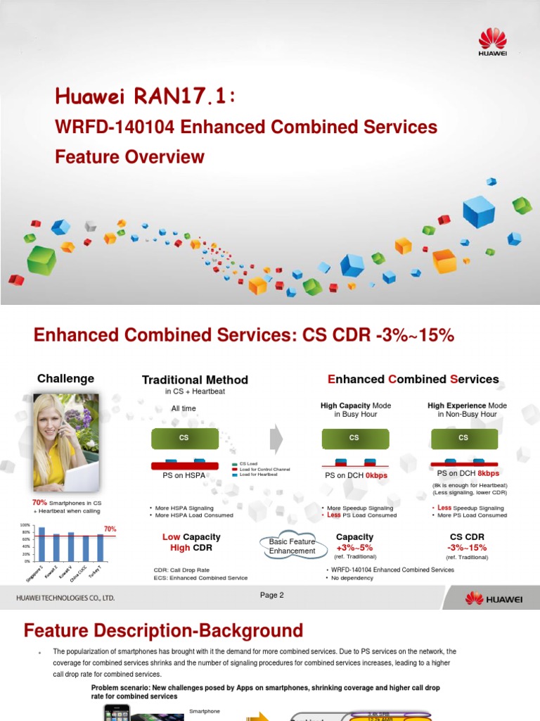 Huawei RAN17.1 Enhanced Combined Services Overview | PDF | High Speed ...