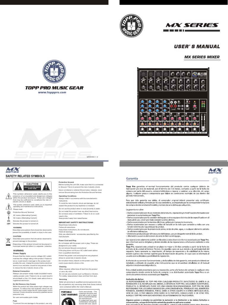 (MX6,10,12 Usb Topp Pro - V1-0) PDF | PDF | Equalization (Audio ...
