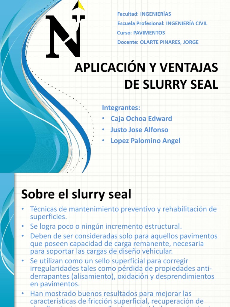 Aplicación y Ventajas de Slurry Seal PDF | PDF Aplicación y Ventajas de Slurry Seal PDF | PDF