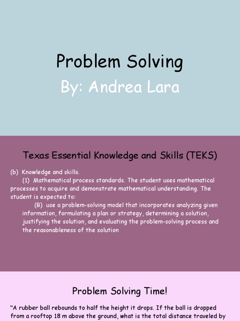 Problem Solving | PDF