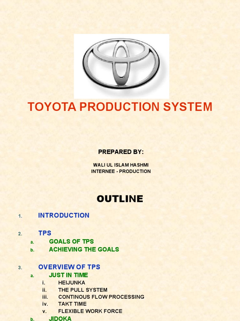 Toyota Standardized Work in TPS | PDF | Inventory | Systems Thinking