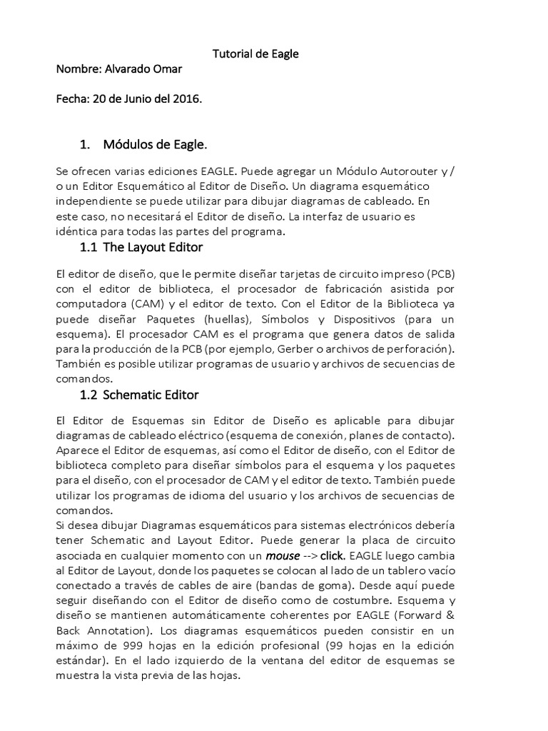 Tutorial de Eagle | PDF | Archivo de computadora | Ventana (informática)