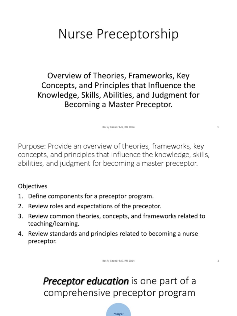 Nurse Preceptorship Review | PDF | Nursing | Competence (Human Resources)