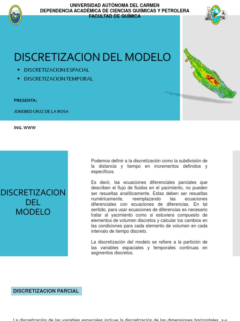 Discretizacion Del Modelo | PDF | Dimensión | Ecuaciones