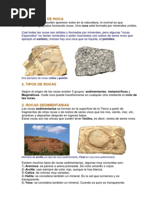 3 Tipos De Rocas Sedimentarias Rocas Sedimentarias, Metamórficas E