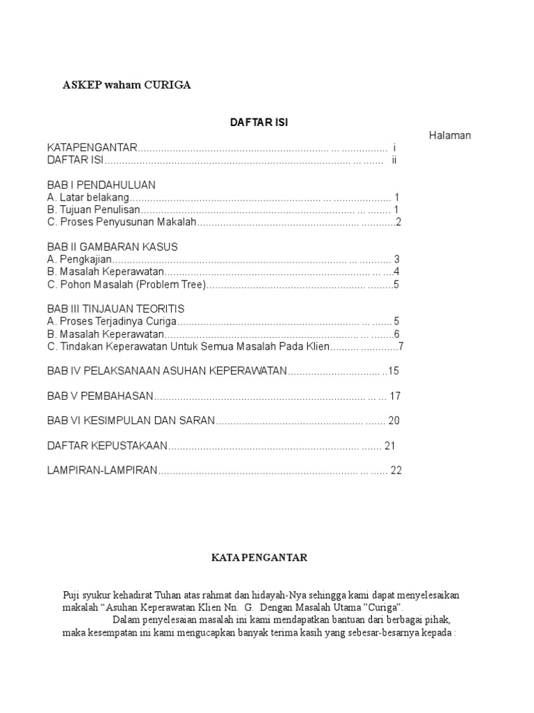 ASKEP Waham CURIGA | PDF