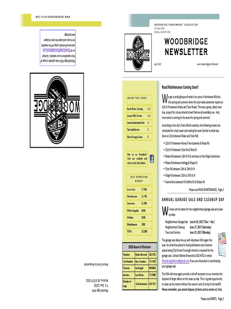 April 2017 Newsletter | Download Free PDF | Waste | Business